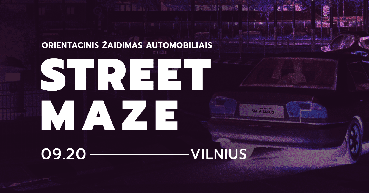 Street Maze #3 auto-orientacinis žaidimas || VILNIUS